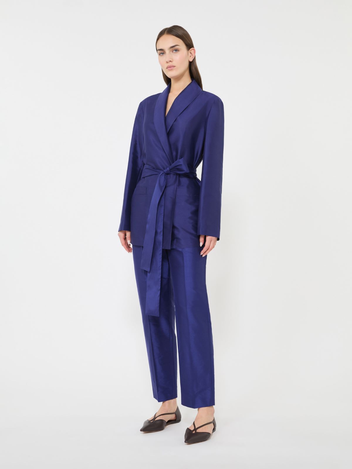 MAX MARA Max Mara Silk Shantung Tunic with Belt